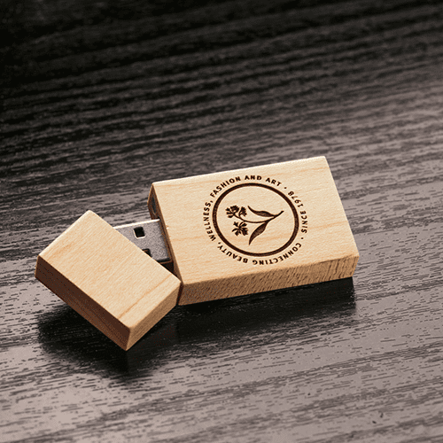 Personalized Grove Wooden USB 2.0 Flash Drive -4GB-Wood Maple - Same ...